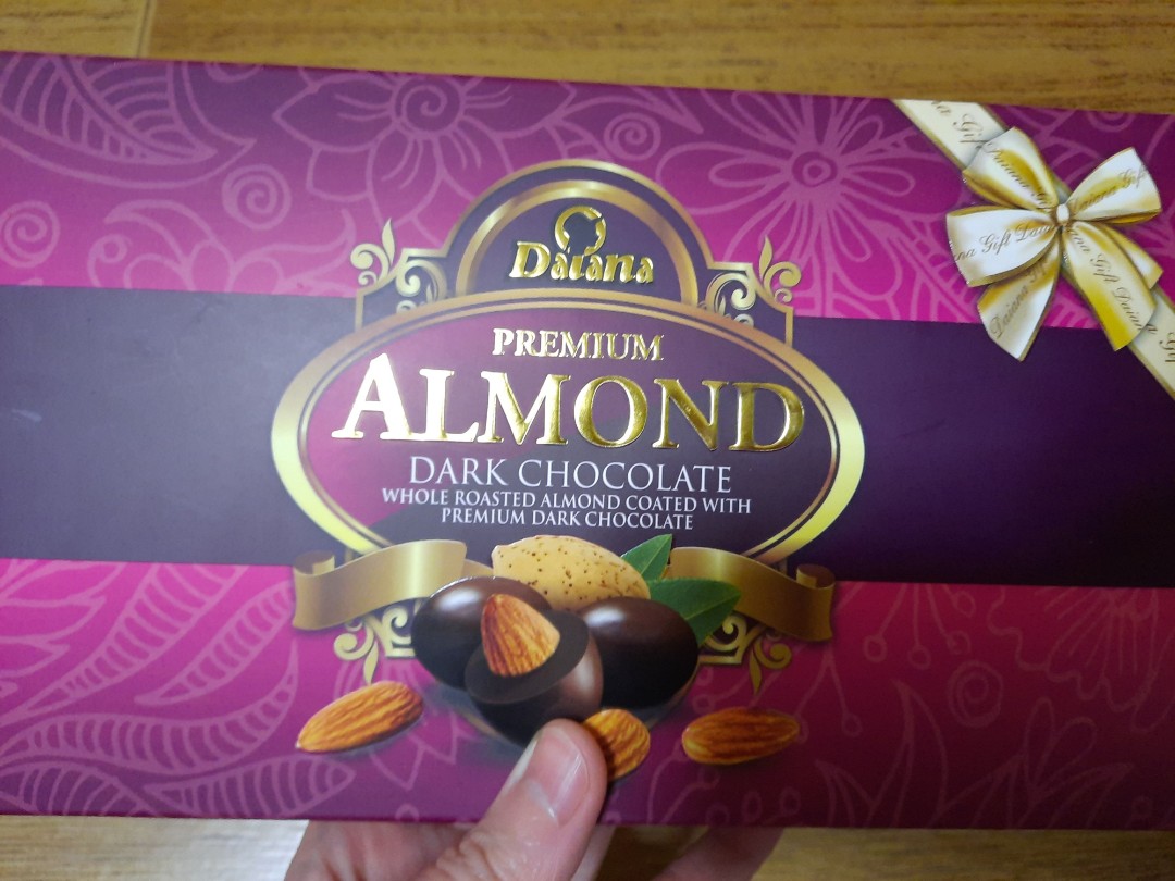 NEW Daiana Premium Almond Dark Chocolate 180g UNOPENED, Food & Drinks ...