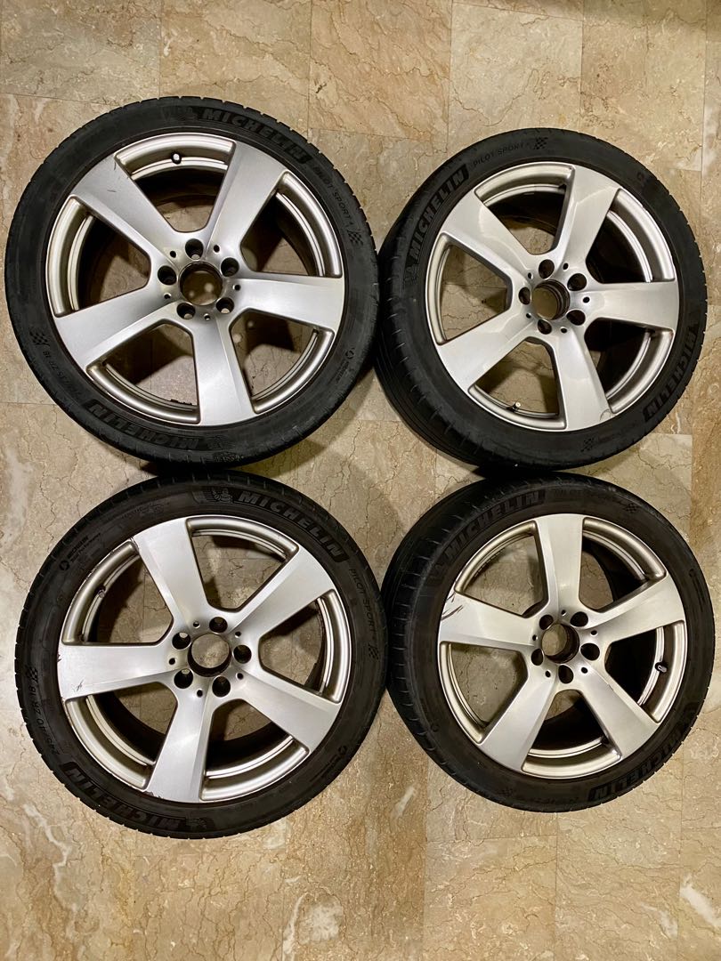 Original Mercedes-Benz 18 Inch Rims with Michelin Pilot Sport 4 Tyres ...