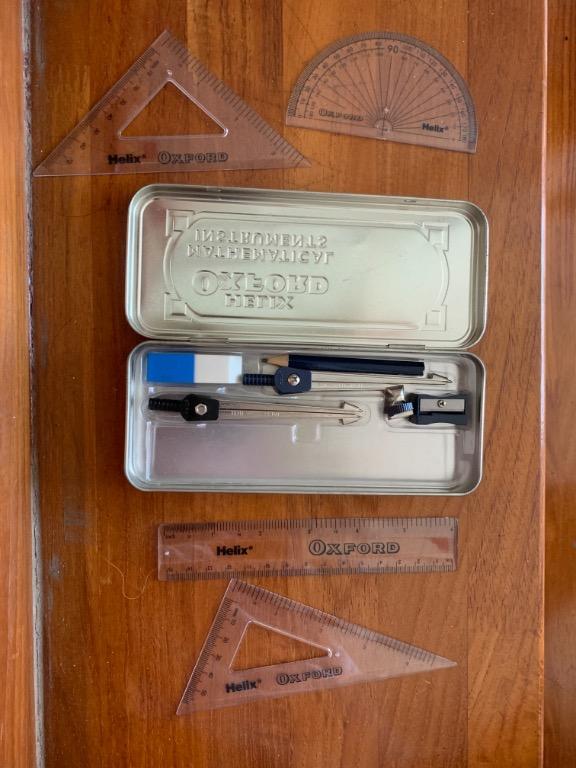 Oxford math Instruments set, Hobbies & Toys, Stationery & Craft, Craft ...