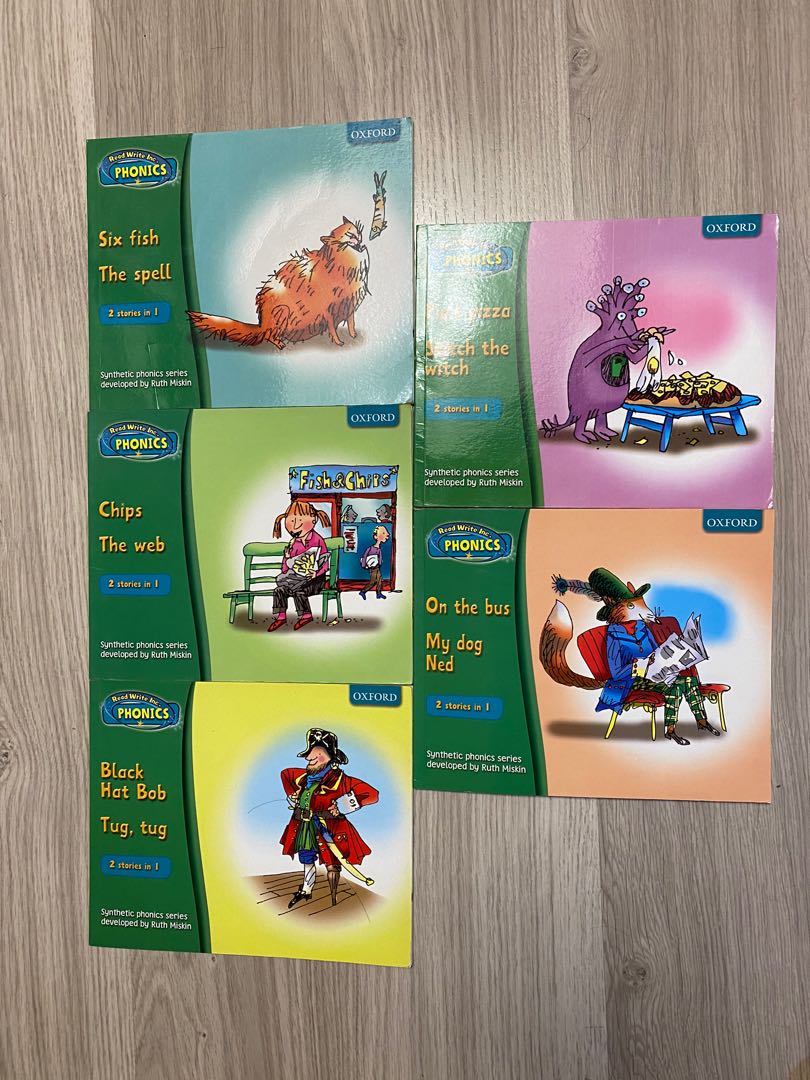 Oxford Read Write Inc. RWI set 1 green books story 1-10 (2 in 1), 興趣及遊戲 ...