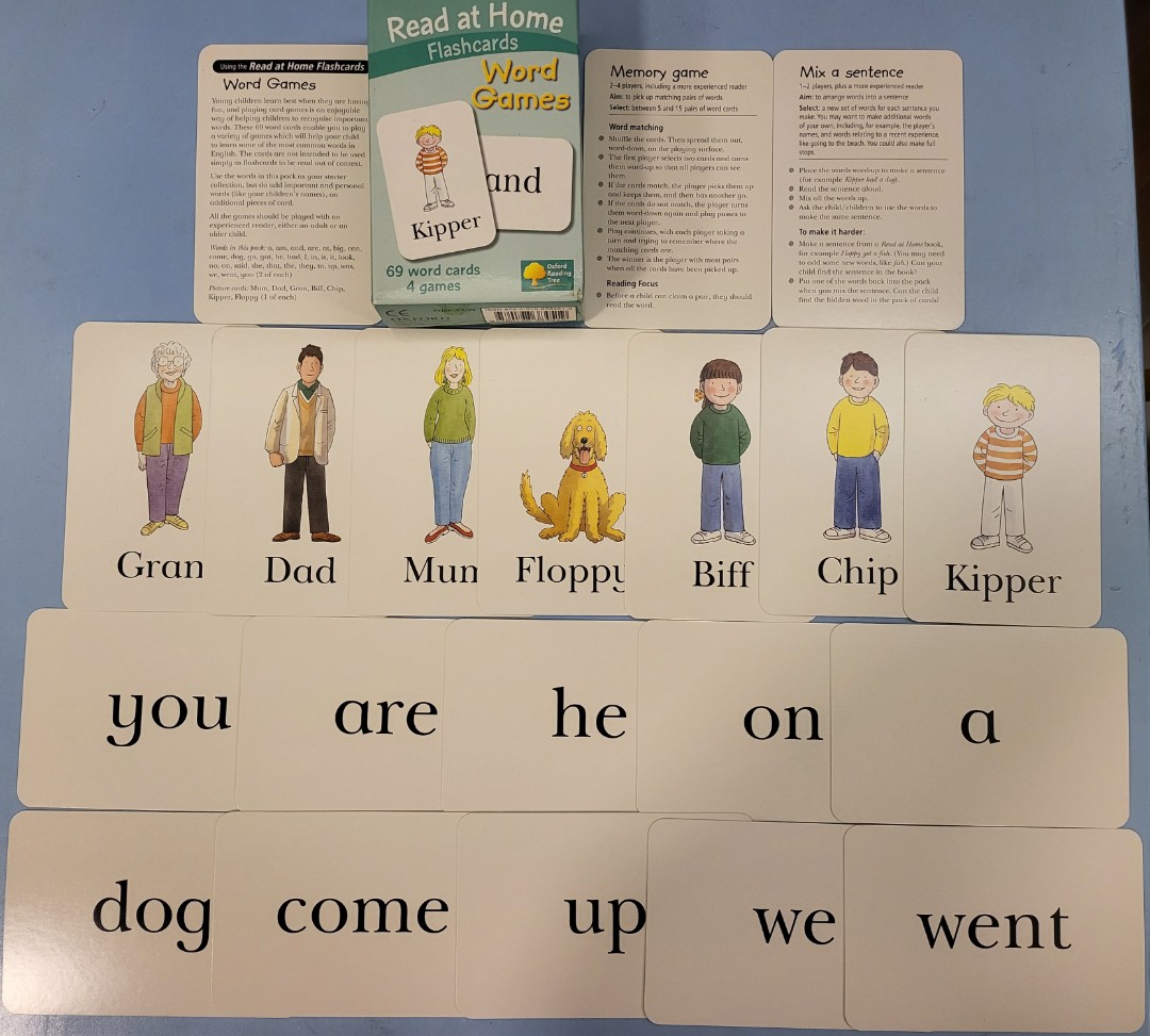 Oxford Reading Tree ORT Read at Home Flashcards Word Games, 興趣及遊戲, 書本 ...