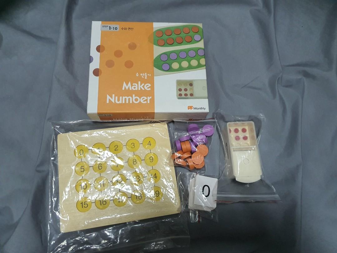 PlayFACTO Creative Math Manipulative Set - Step 1-10 Make Number ...