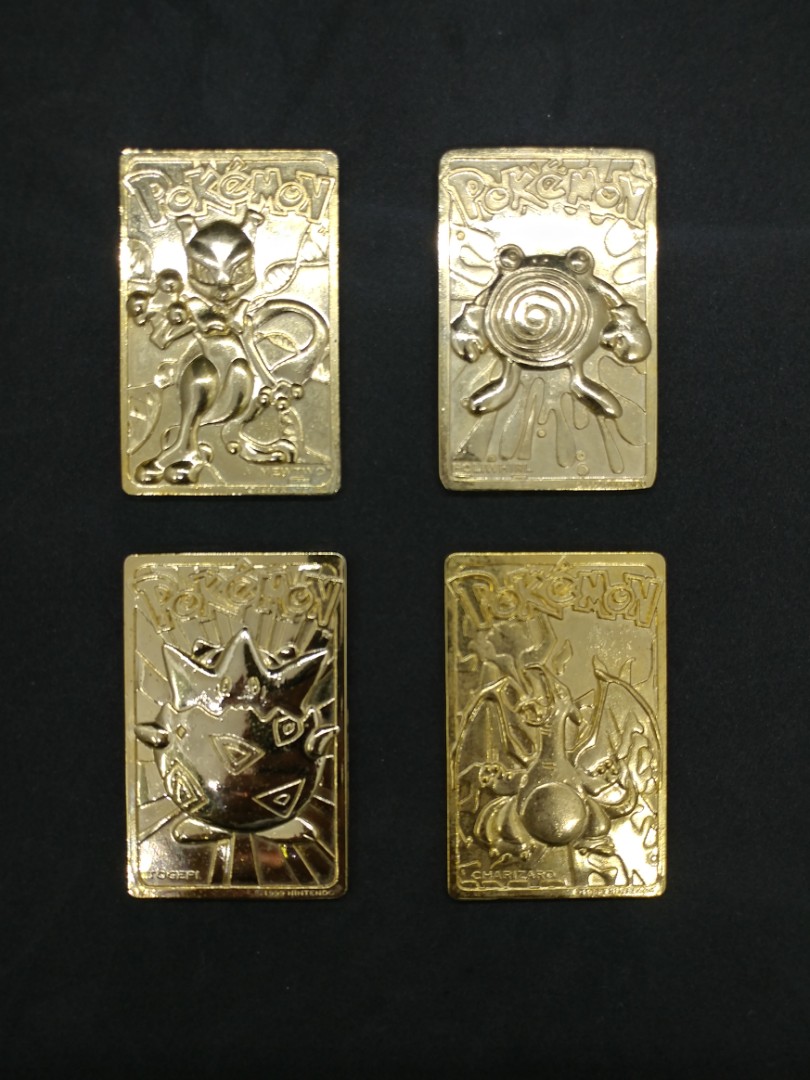 POKEMON gold plate, Hobbies & Toys, Memorabilia & Collectibles, Vintage ...