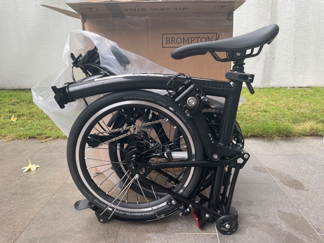 Ready Stock Brompton P line Midnight Black(M Bar), Sports Equipment ...