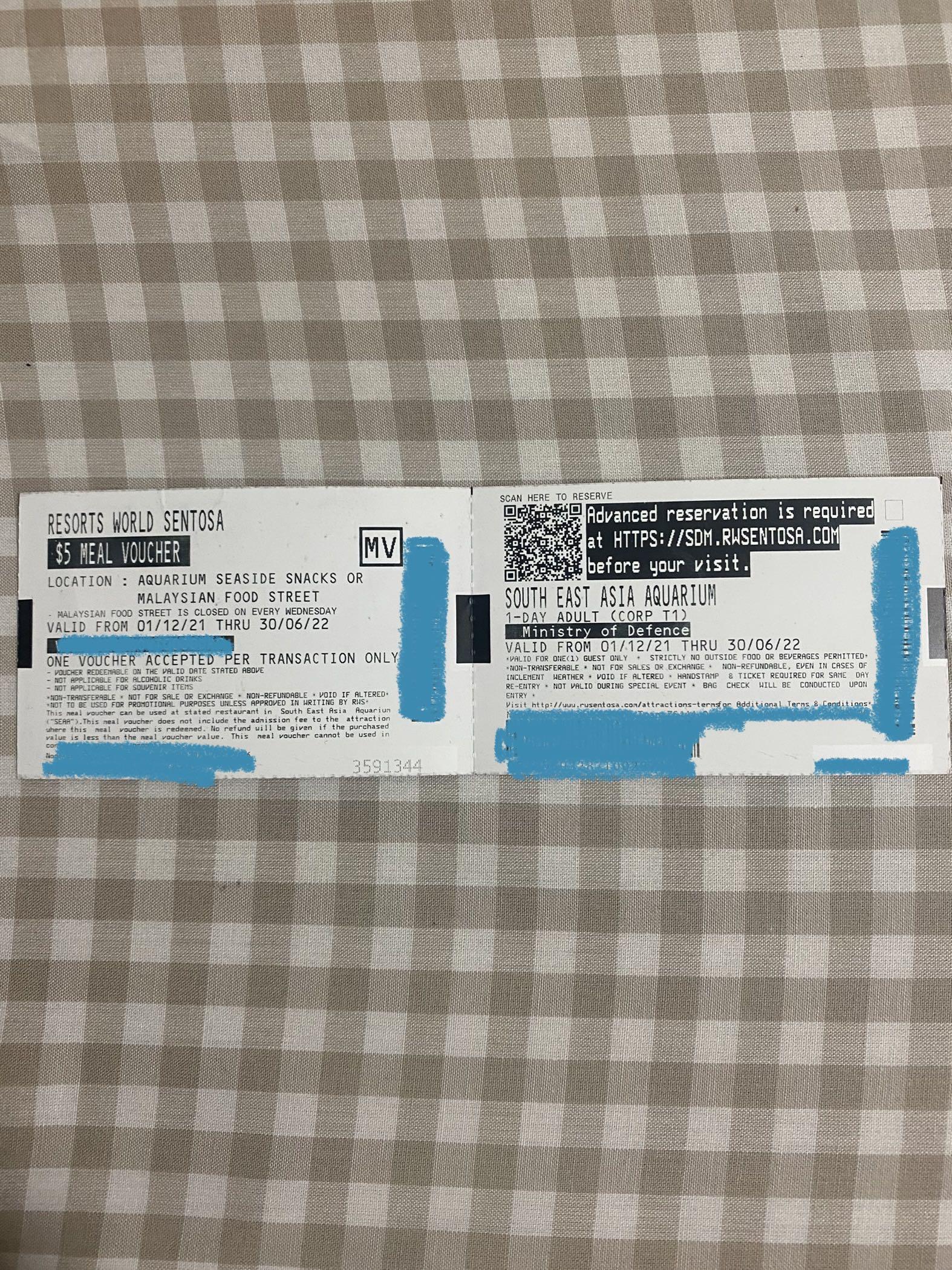 RWS SEA Aquarium x 1 Adult Ticket, Tickets & Vouchers, Local ...