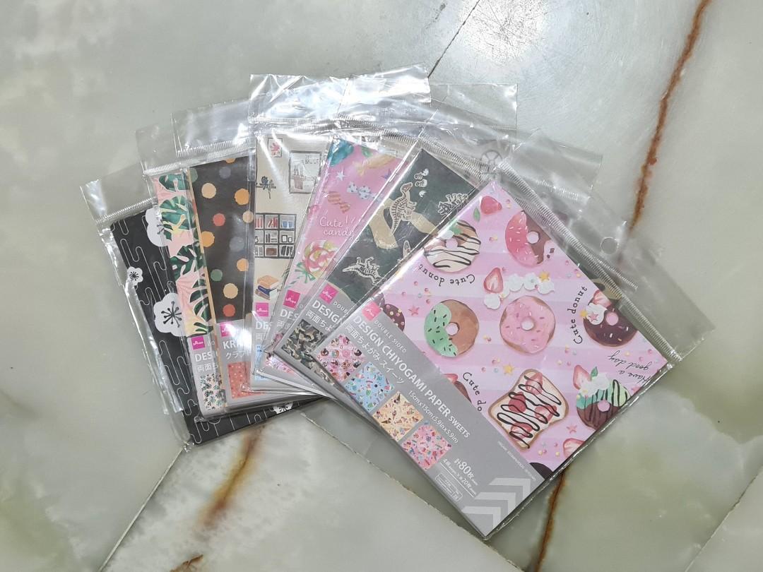 SALE! 200+ pcs Assorted Daiso Origami Papers 15x15cm, Hobbies & Toys ...