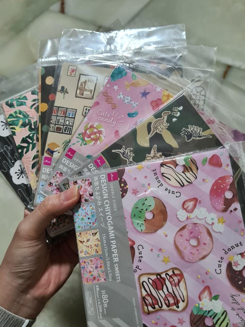 SALE! 200+ pcs Assorted Daiso Origami Papers 15x15cm, Hobbies & Toys ...
