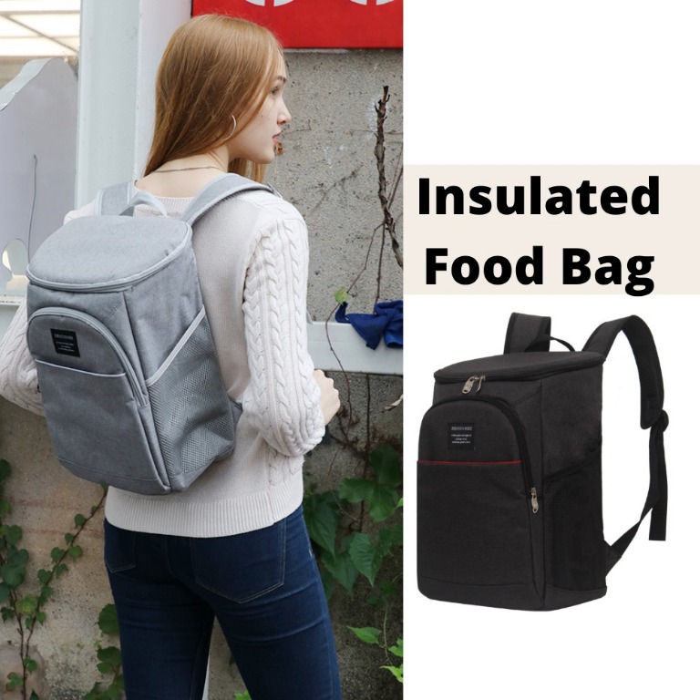 【SG】Insulated Hot/Cold Food Thermal/Thermos/Cooler Bag/Backpack for ...
