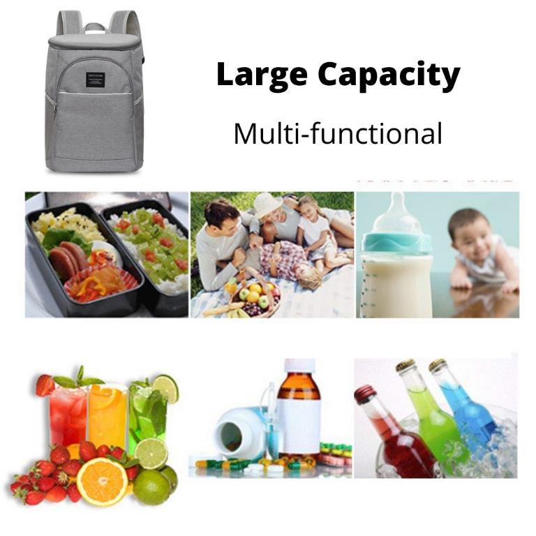 【SG】Insulated Hot/Cold Food Thermal/Thermos/Cooler Bag/Backpack for ...