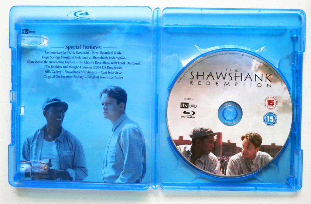 Shawshank Redemption (Genuine Blu-Ray, Amazon USA Imported, 1080p 16x9 ...
