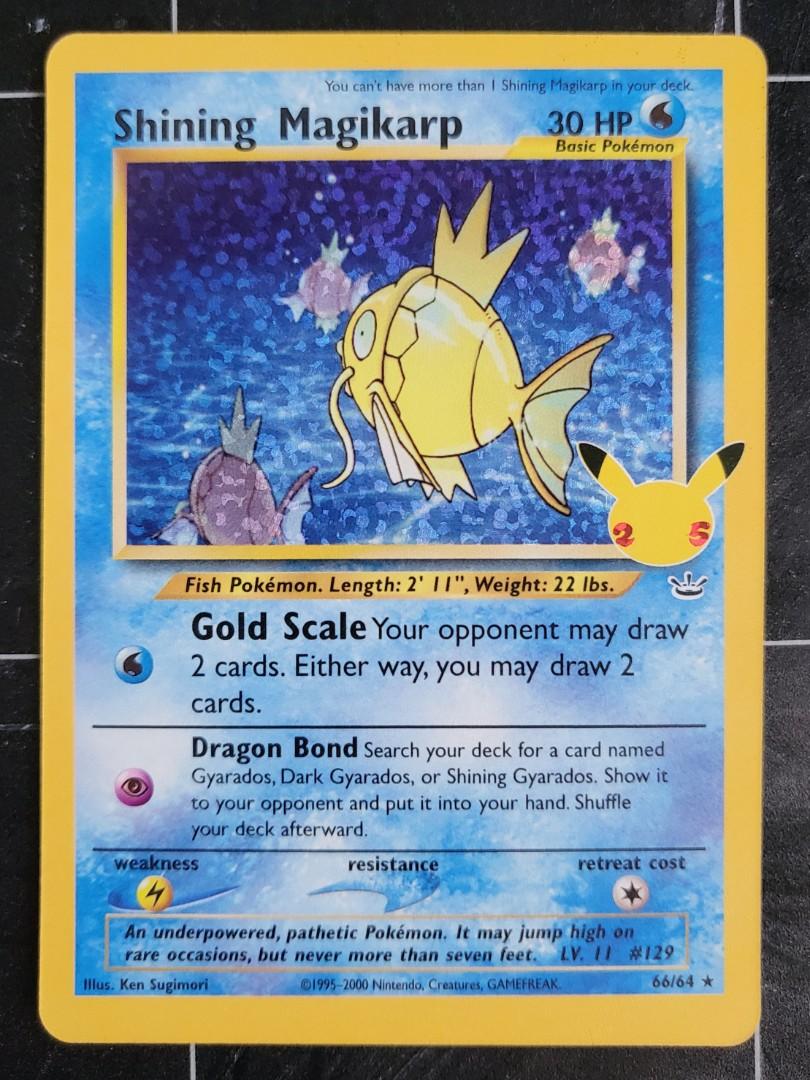 Shining Magikarp 66/64 Holo-rare (celebrations classic collection ...