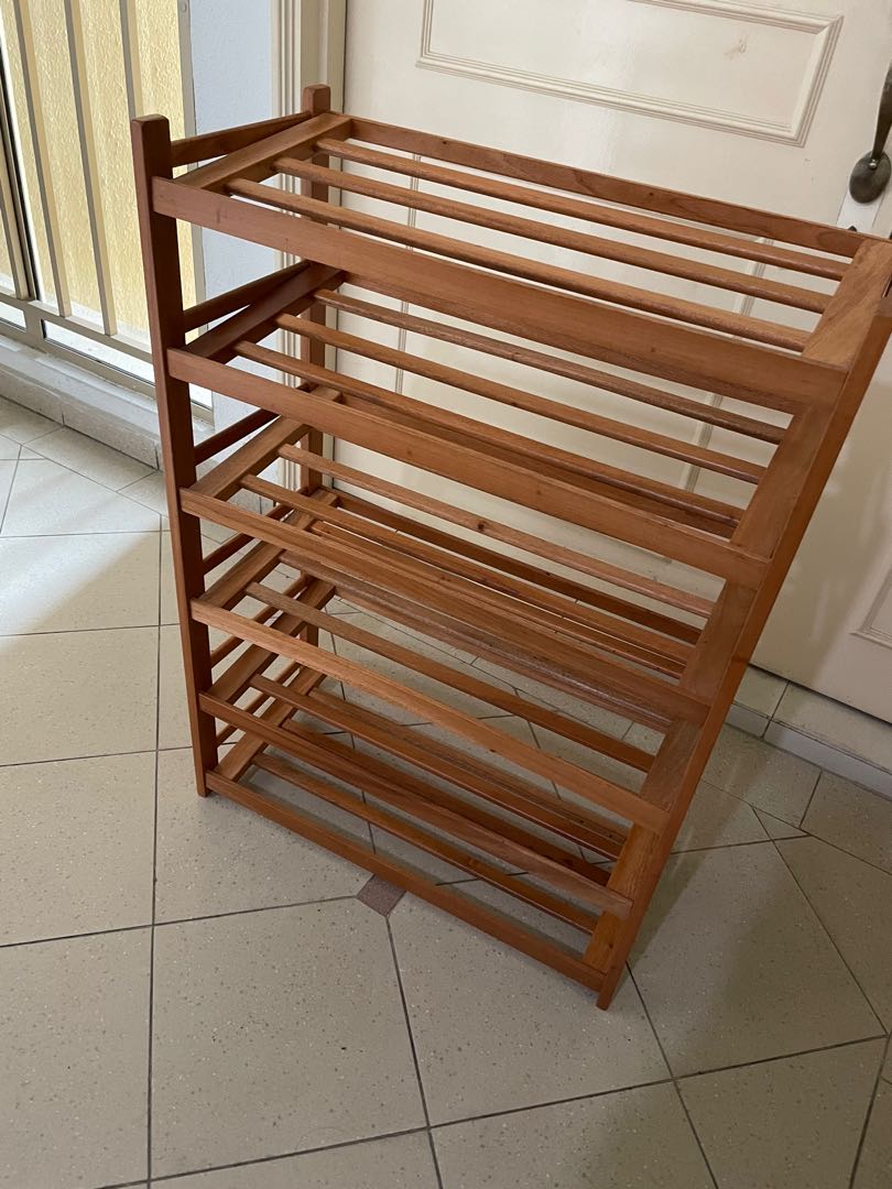 Shoe Rack, 6 slanted layers, Furniture & Home Living, Furniture ...