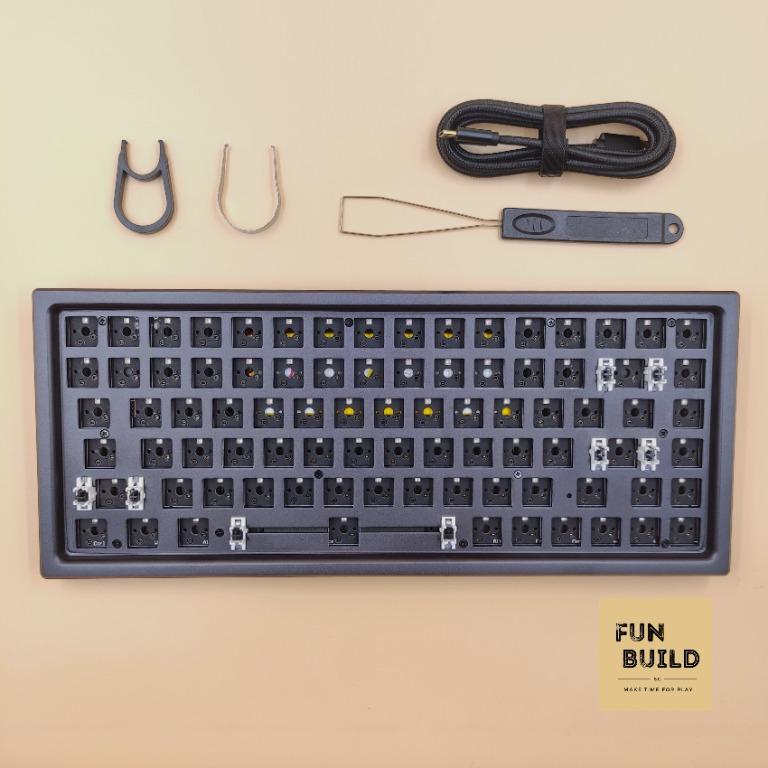 Skyloong GK84S / Epomaker AK84S Kit (75% Keyboard, Black Aluminium CNC ...