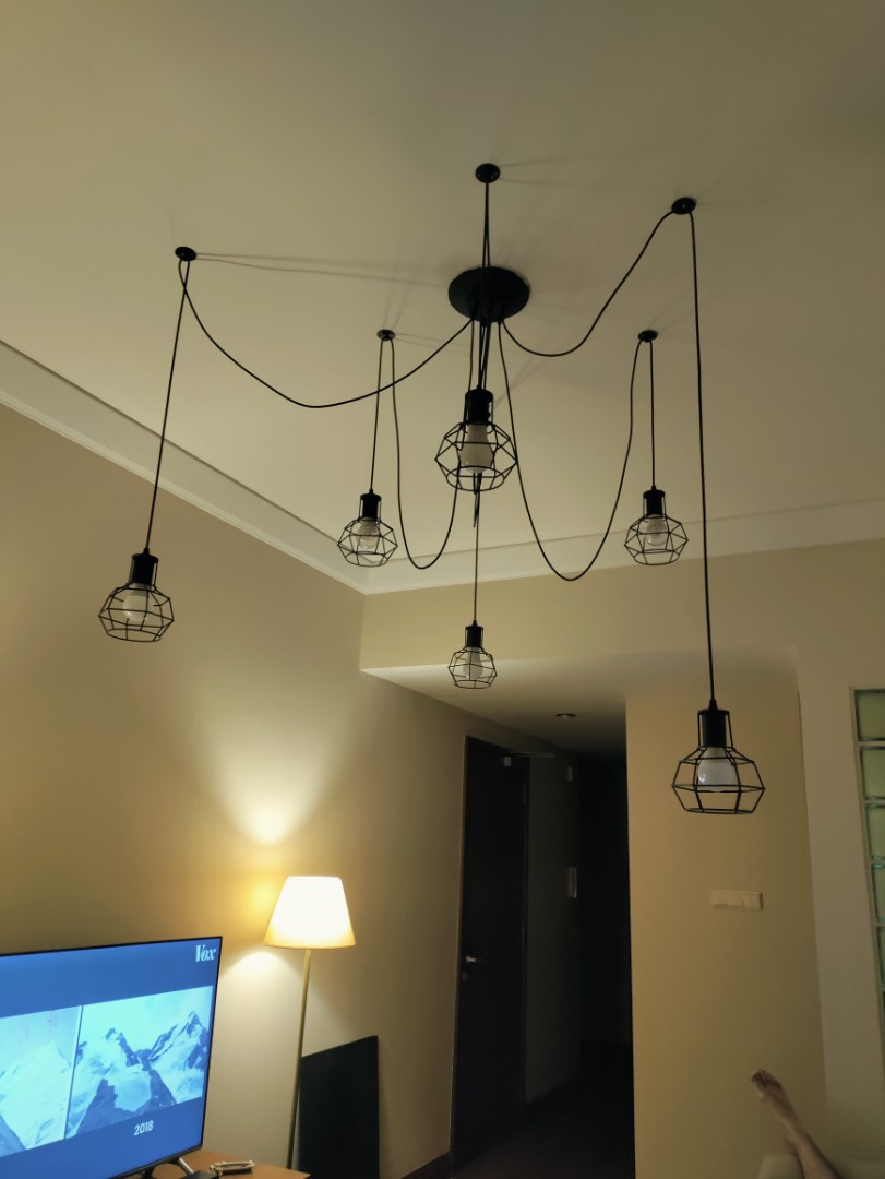 Spider web light, Furniture & Home Living, Lighting & Fans, Lighting on ...