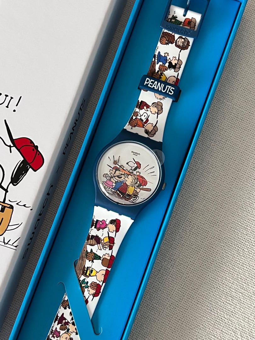 SALE Swatch x Snoopy Watch, Women's Fashion, Watches & Accessories ...