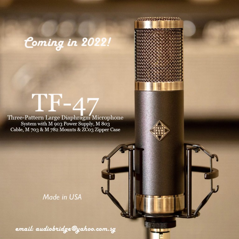 Telefunken Elektroakustik TF-47 Three-Pattern Large Diaphragm Tube ...