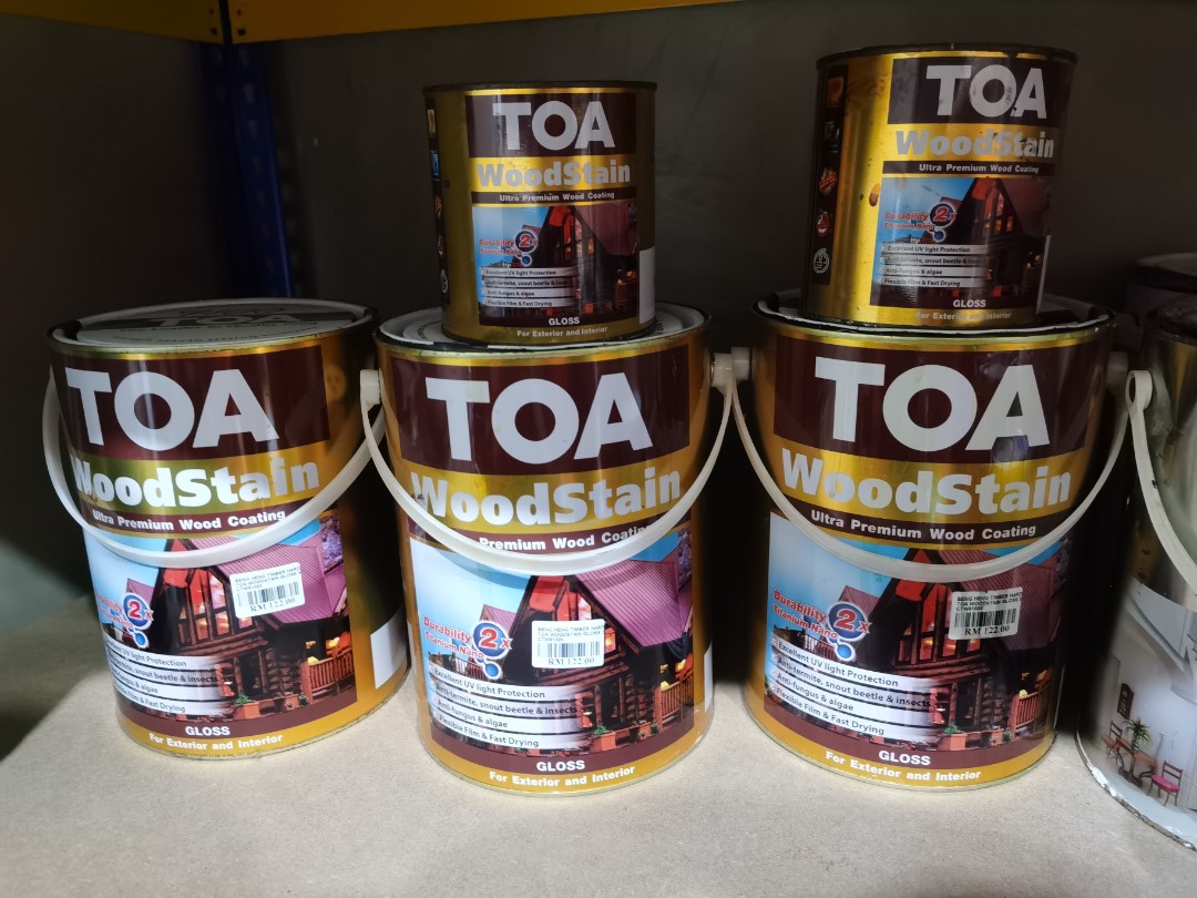 TOA woodstain wood glossy coating, Everything Else, Others on Carousell
