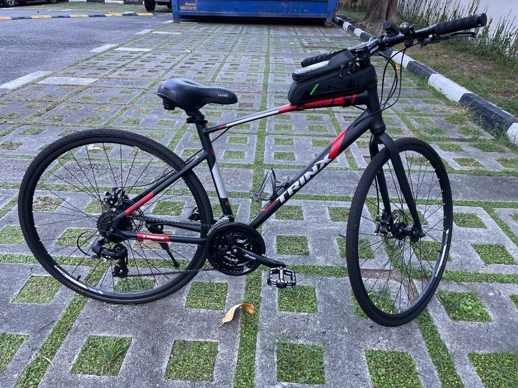 TRINX FREE 2.0 700C Hybrid Bicycle 24-Speed | Size - S, Sports ...