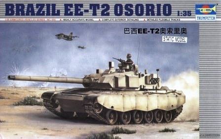 Trumpeter 1/35 scale MBT main battle tank Brazil EE-T2 Osorio pre made ...