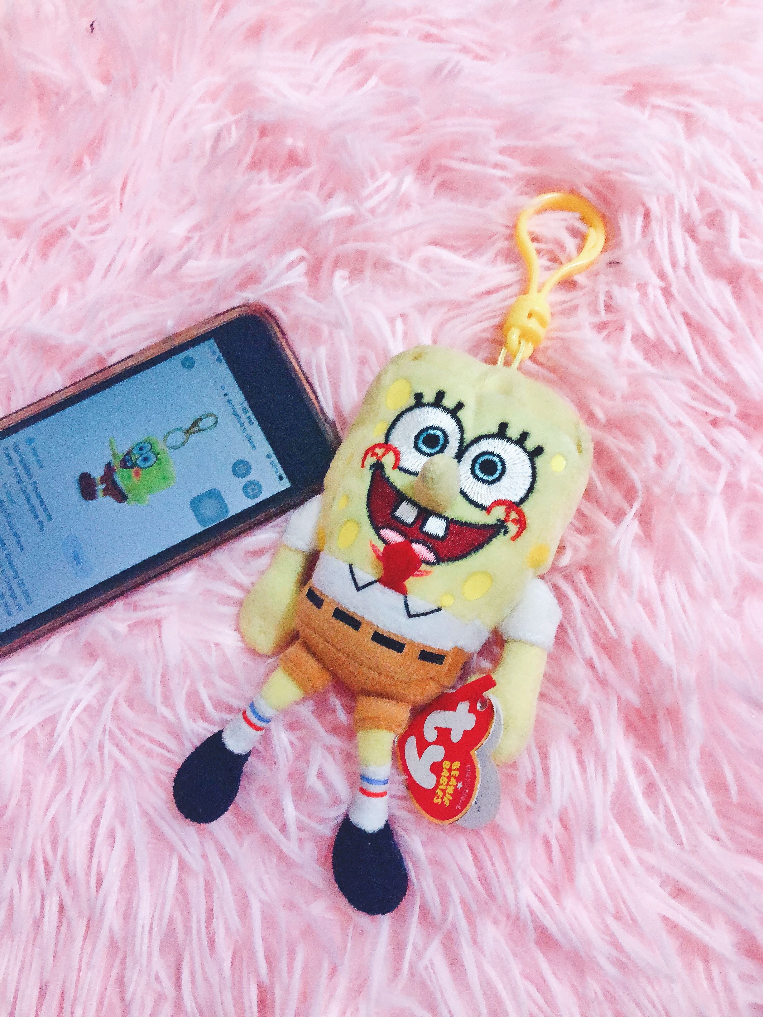 TY Spongebob Squarepants collectible plush charm, Hobbies & Toys, Toys ...