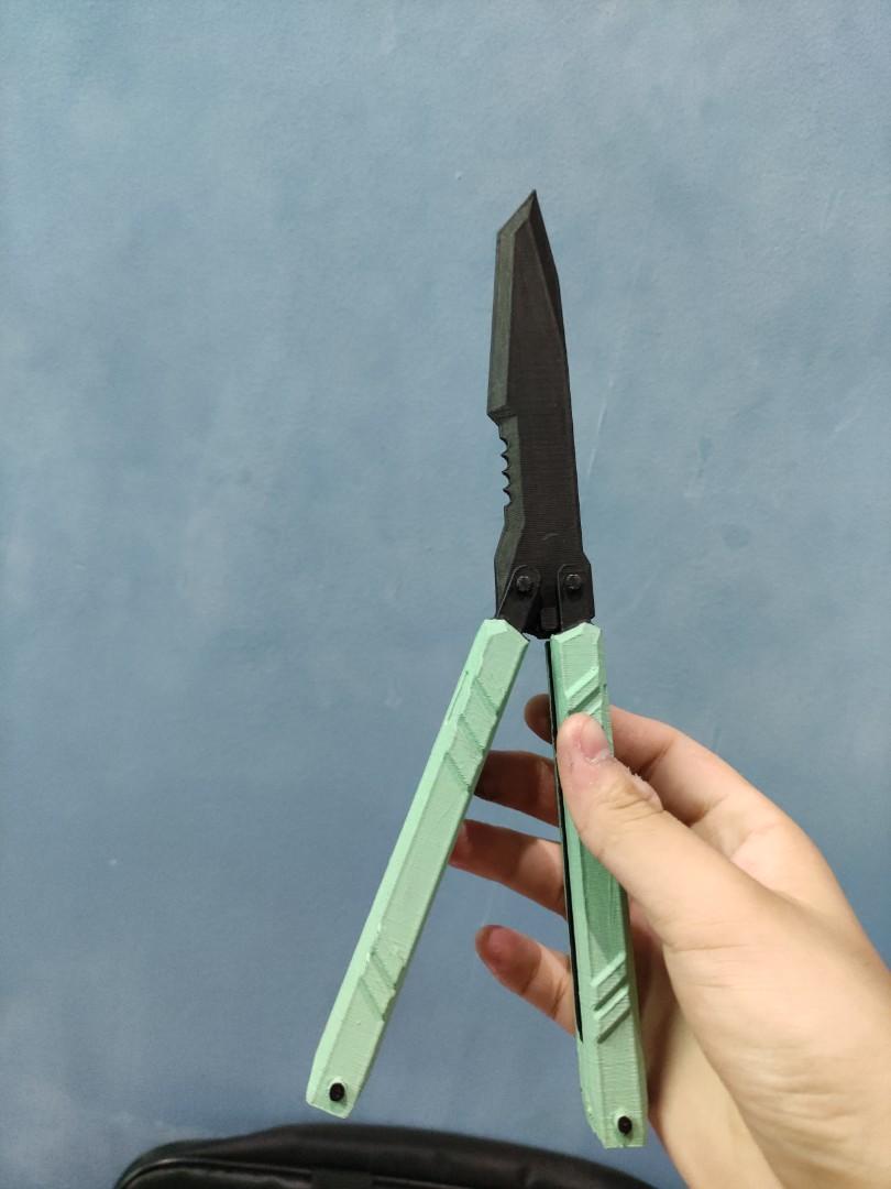 Valorant Recon Balisong, Hobbies & Toys, Toys & Games on Carousell