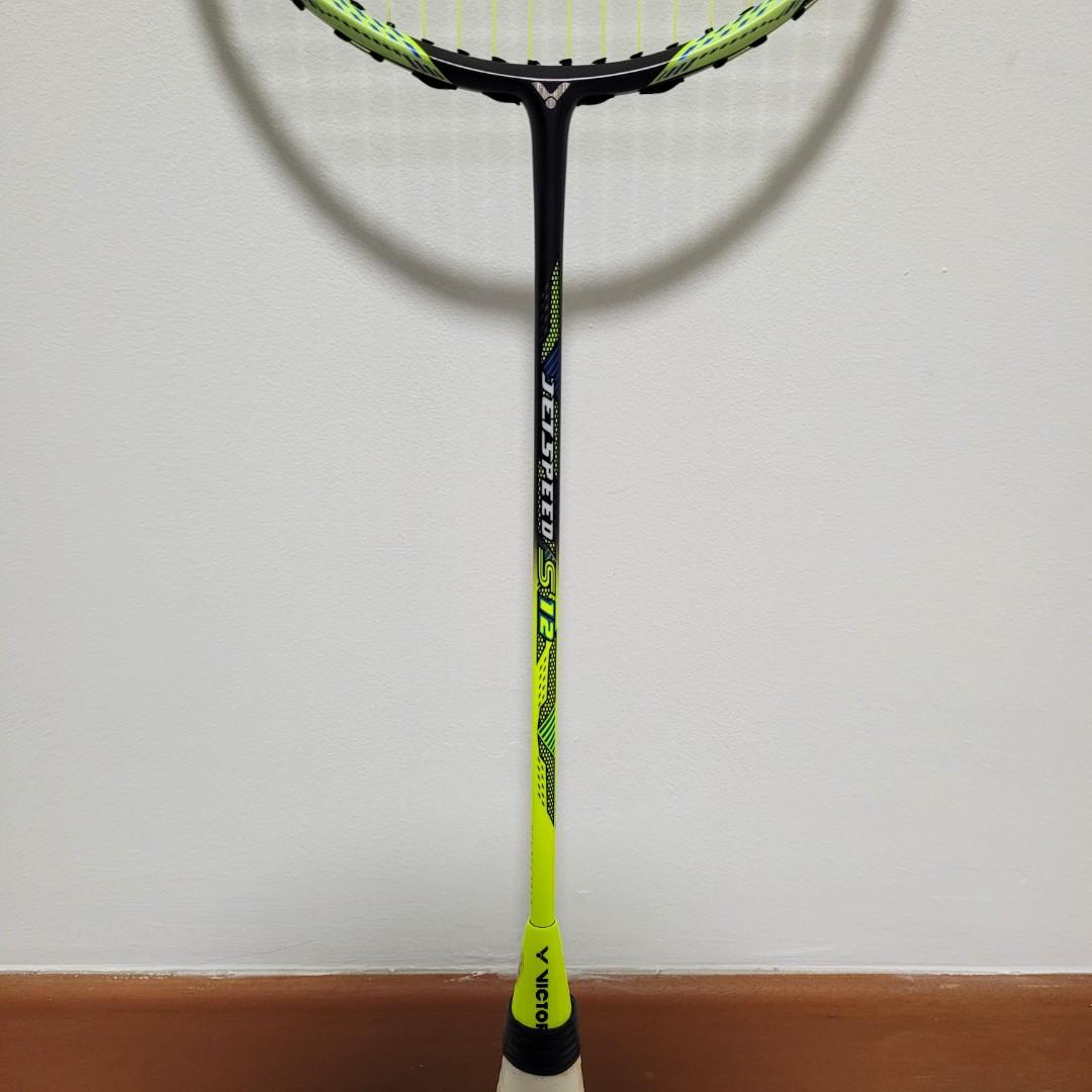 Victor Jetspeed S12 badminton racket, Sports Equipment, Sports & Games ...