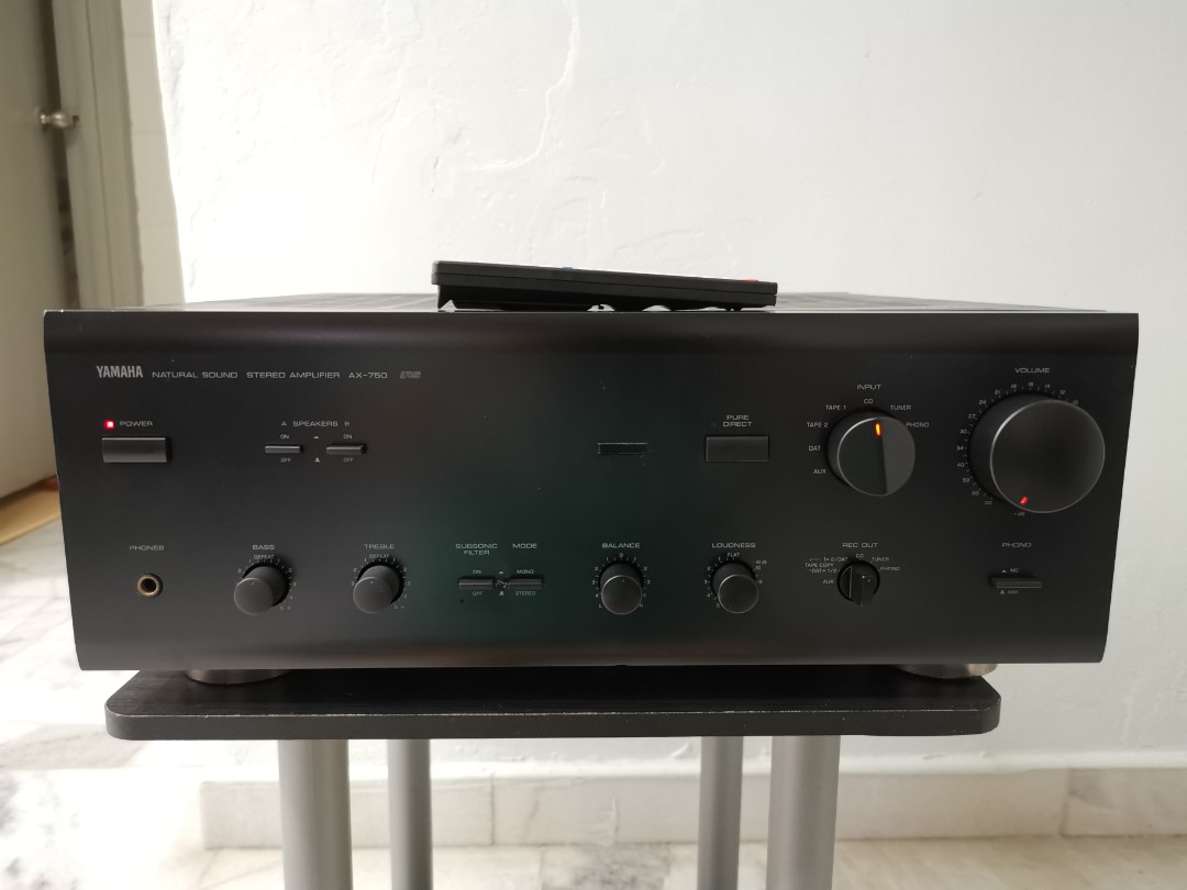 Yamaha AX-750 Natural Sound Stereo Amplifier with Phono MM /MC and ...