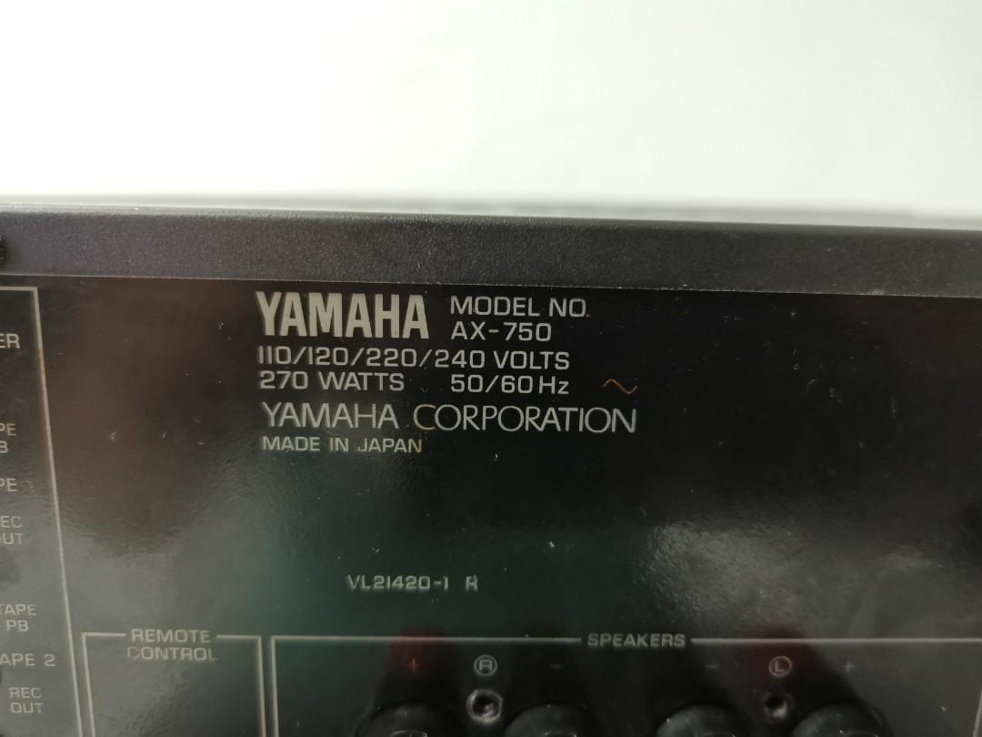 Yamaha AX-750 Natural Sound Stereo Amplifier with Phono MM /MC and ...