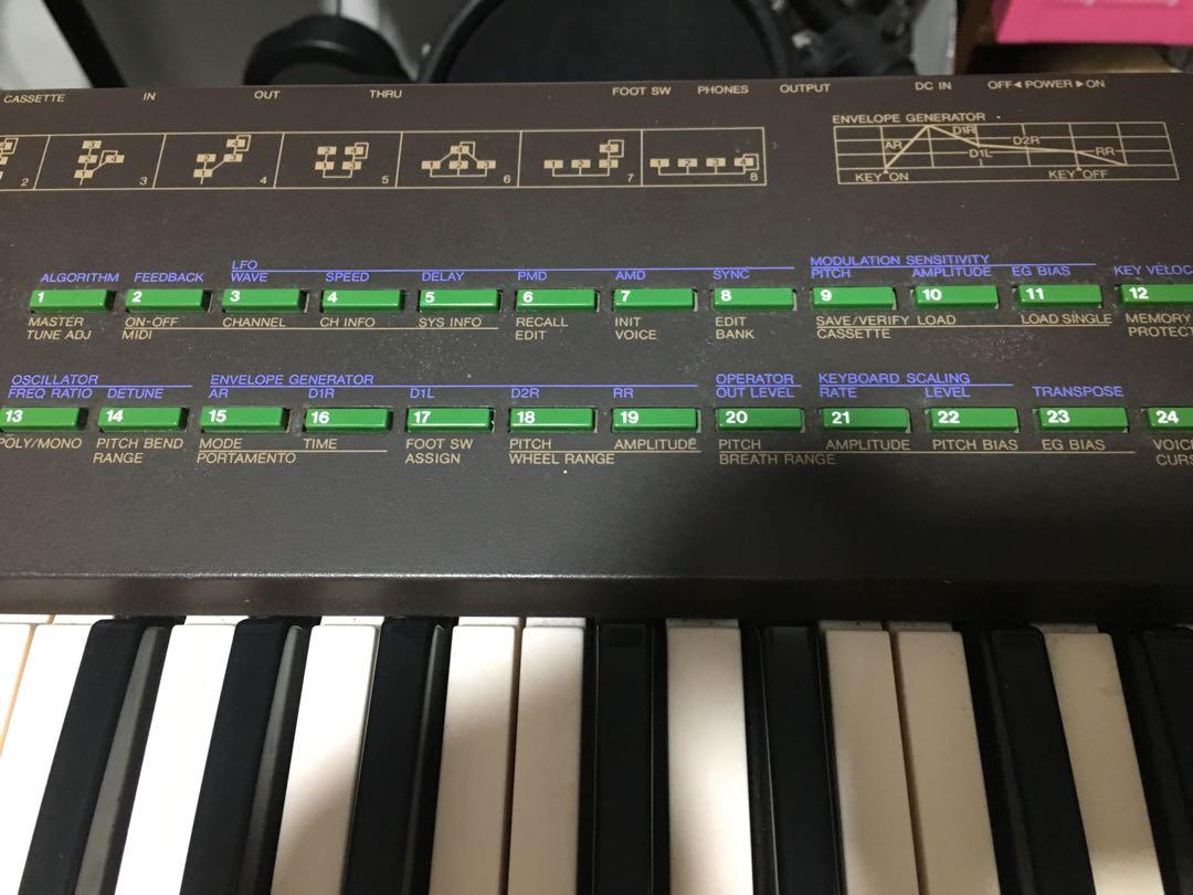 Yamaha DX27 Keyboard Synthesizer (1985), Hobbies & Toys, Music & Media ...