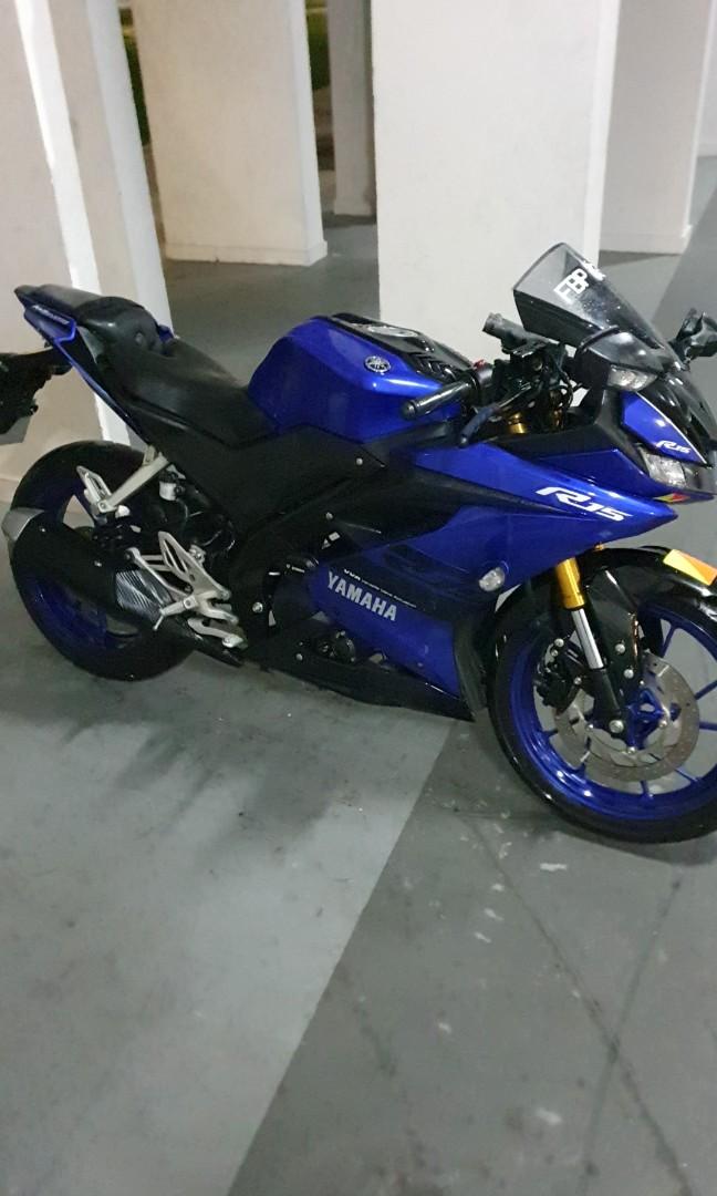 Yamaha R15 V3, Motorcycles, Motorcycles for Sale, Class 2B on Carousell