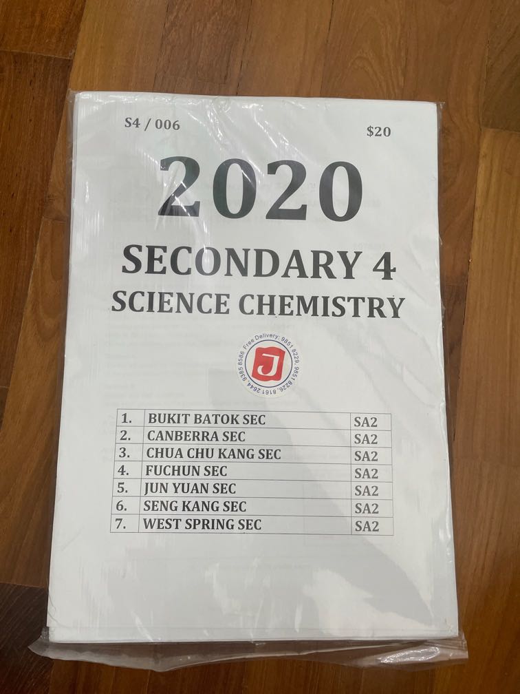 Sec 4 2020 O Level Science Chemistry Exam Papers, Hobbies & Toys, Books ...