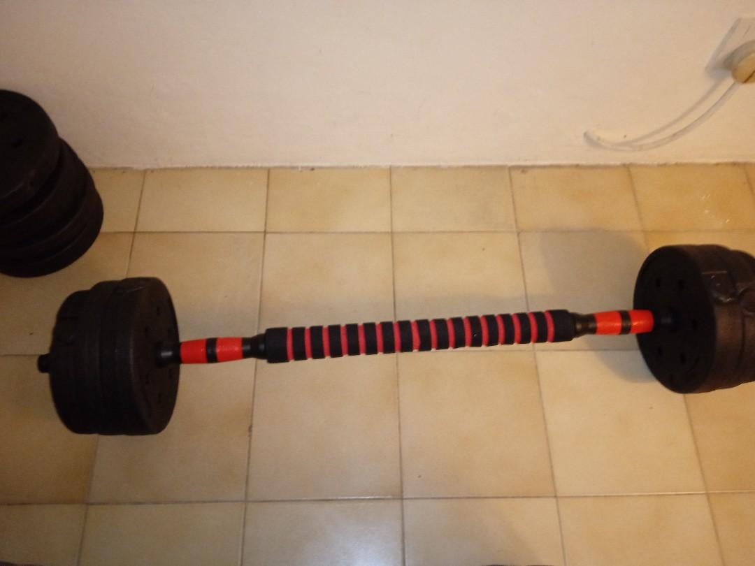 20kg full weight set, Sports Equipment, Exercise & Fitness, Weights ...