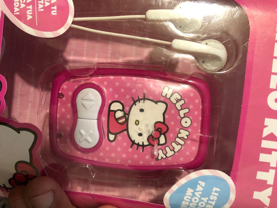 早期 KT hello kitty 廣播 fm 隨身 收音機, 耳機及錄音音訊設備, 錄音機在旋轉拍賣