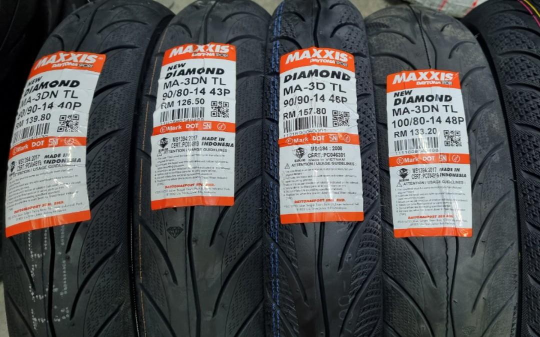 Aerox Maxxis Diamond, Motorcycles, Motorcycle Accessories on Carousell