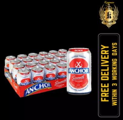 ANCHOR SMOOTH 24 X 320ML CAN (BBD: DEC 2022), Food & Drinks, Alcoholic ...