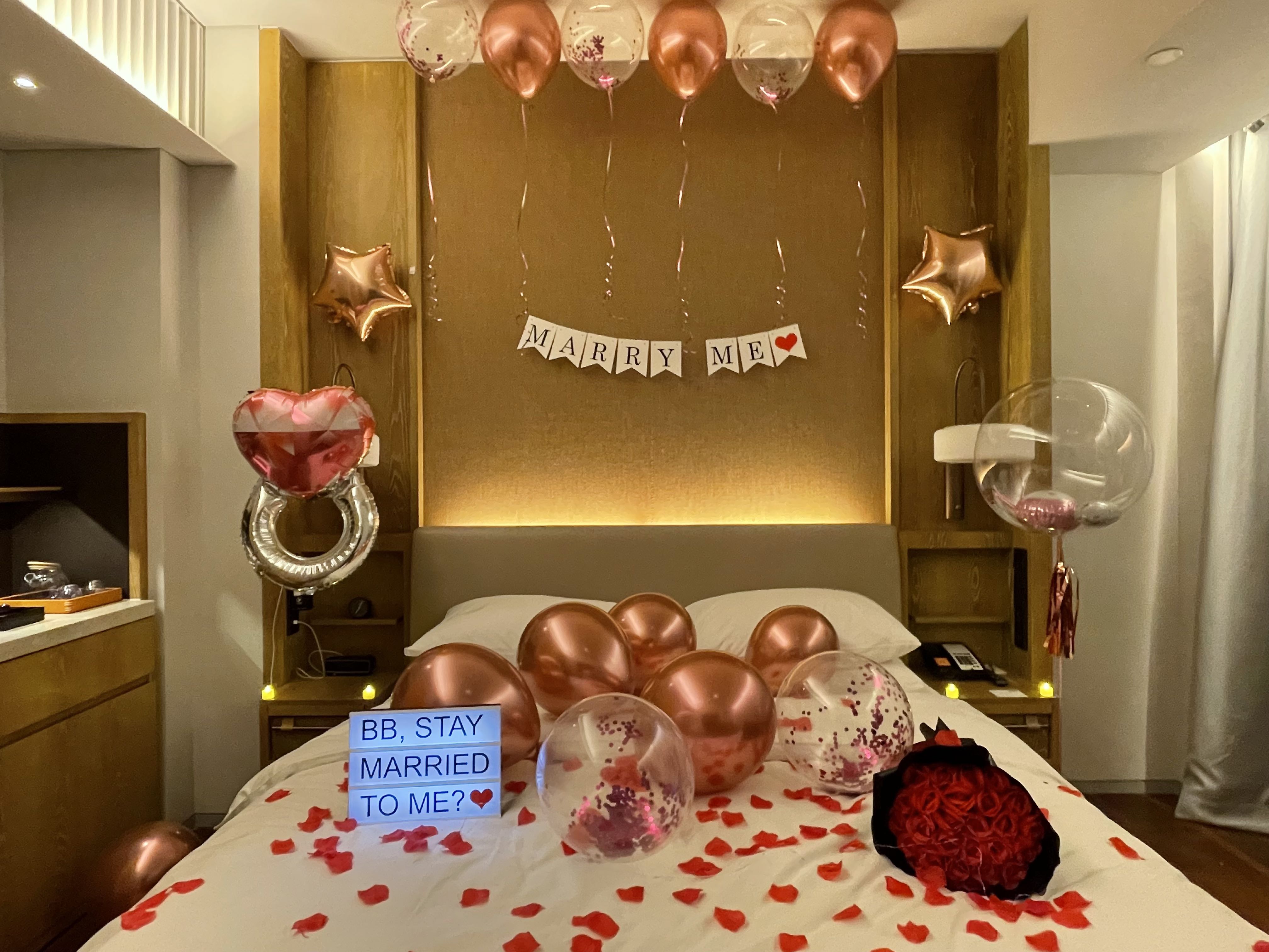 Andaz proposal decorations setup, Hobbies & Toys, Stationery & Craft ...