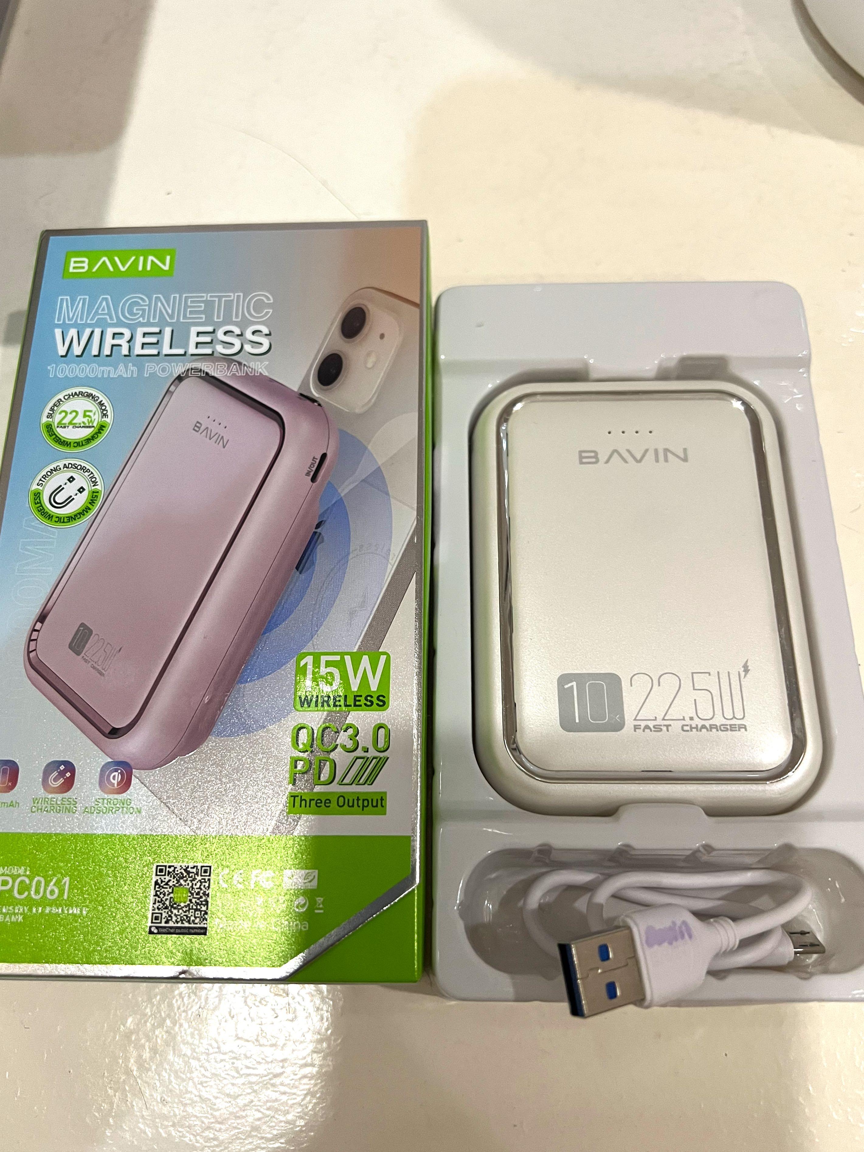 Authentic Bavin Magnetic Magsafe Wireless 10,000 mah Powerbank, Mobile ...