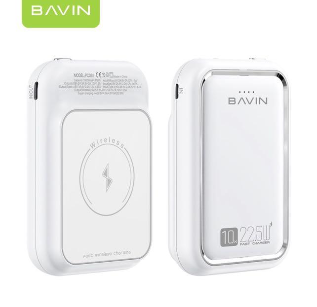 Authentic Bavin Magnetic Magsafe Wireless 10,000 mah Powerbank, Mobile ...