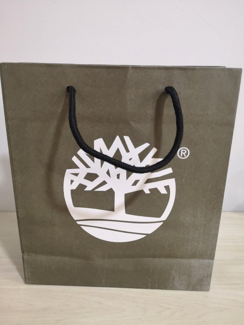 Authentic Timberland paper bag, Luxury, Accessories on Carousell
