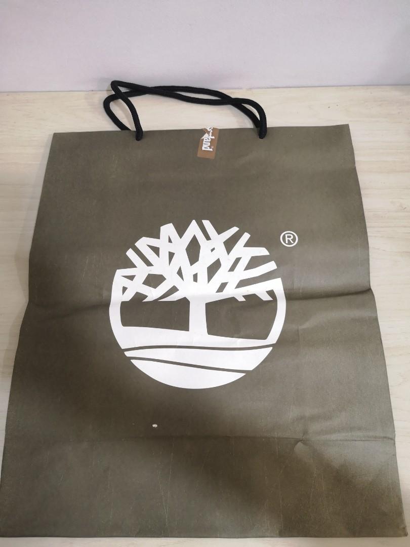 Authentic Timberland paper bag, Luxury, Accessories on Carousell