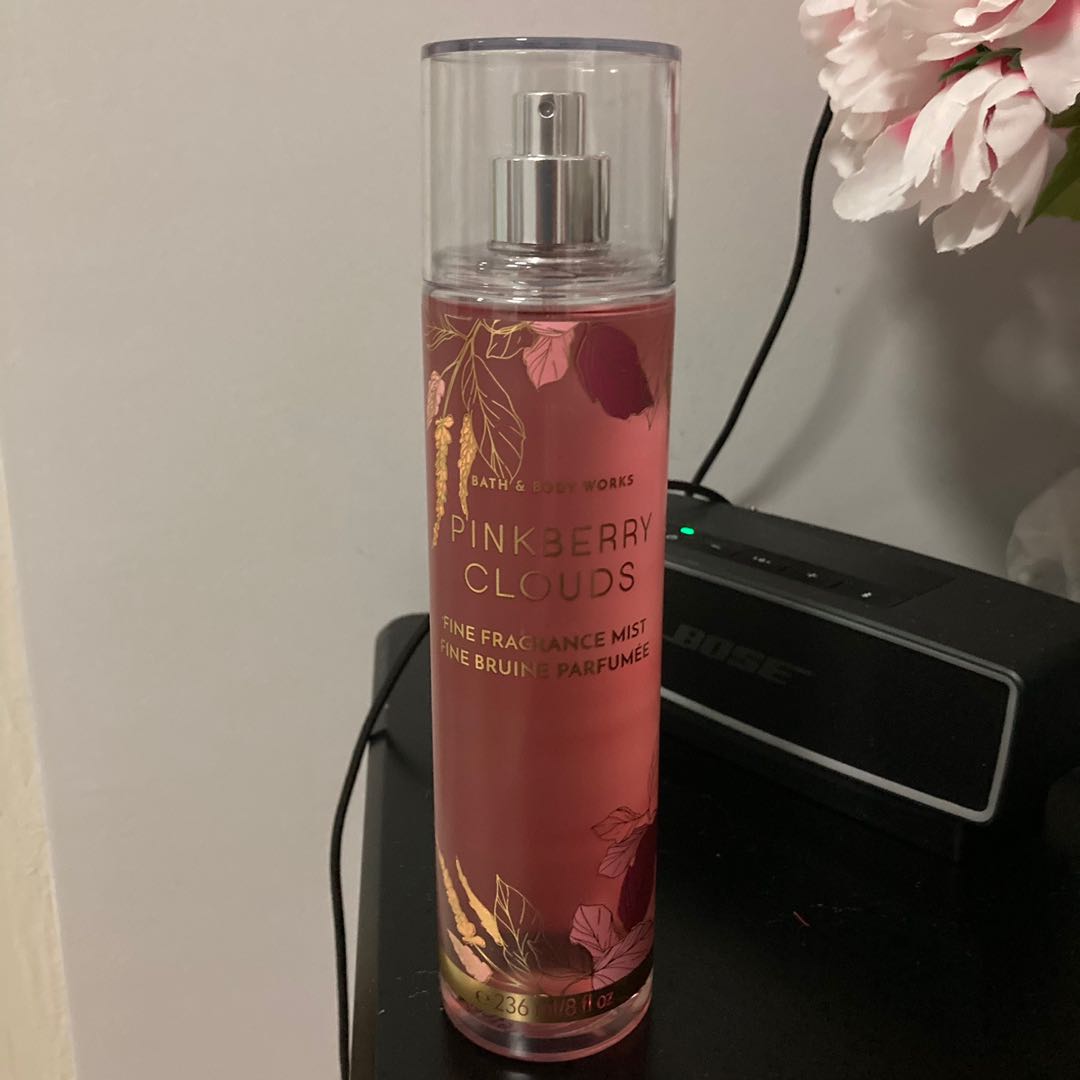 Bath and body works pinkberry clouds body mist, Beauty & Personal Care ...