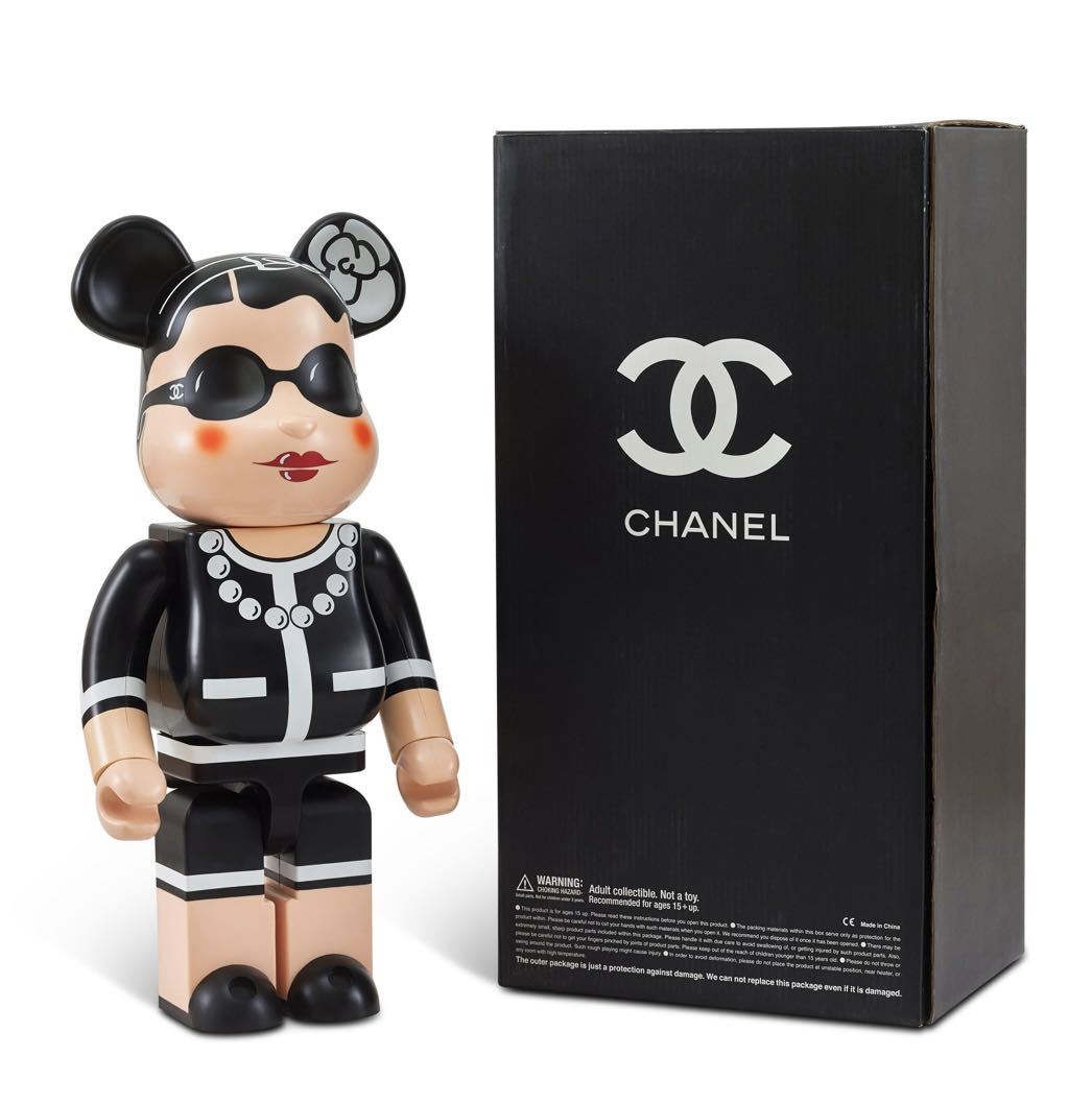 Bearbrick MEDICOM TOY X CHANEL COCO CHANEL 1000% BE@RBRICK, 興趣及遊戲, 玩具 ...