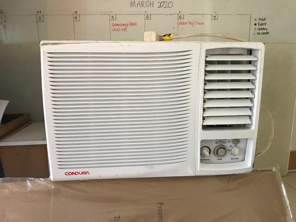 CONDURA WINDOW TYPE AIRCON 2HP FOR SALE, TV & Home Appliances, Air ...