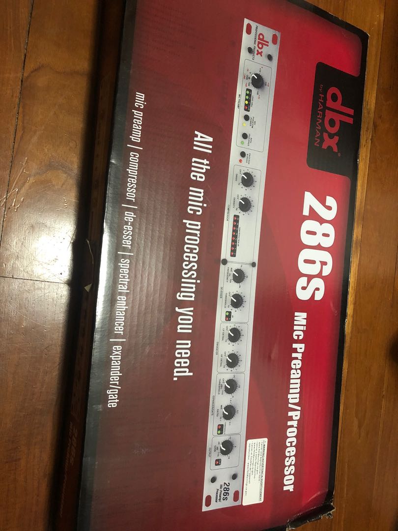 DBX 286s Mic Preamp/Processor, Audio, Soundbars, Speakers & Amplifiers on Carousell