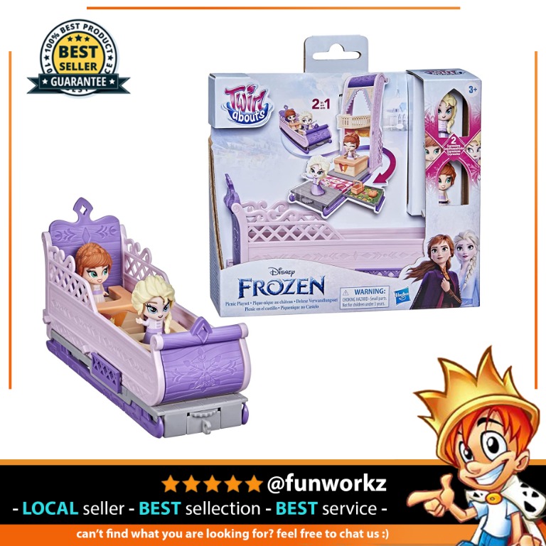 Disney's Frozen 2 Twirlabouts Picnic Playset Sled-to-Castle with Elsa ...