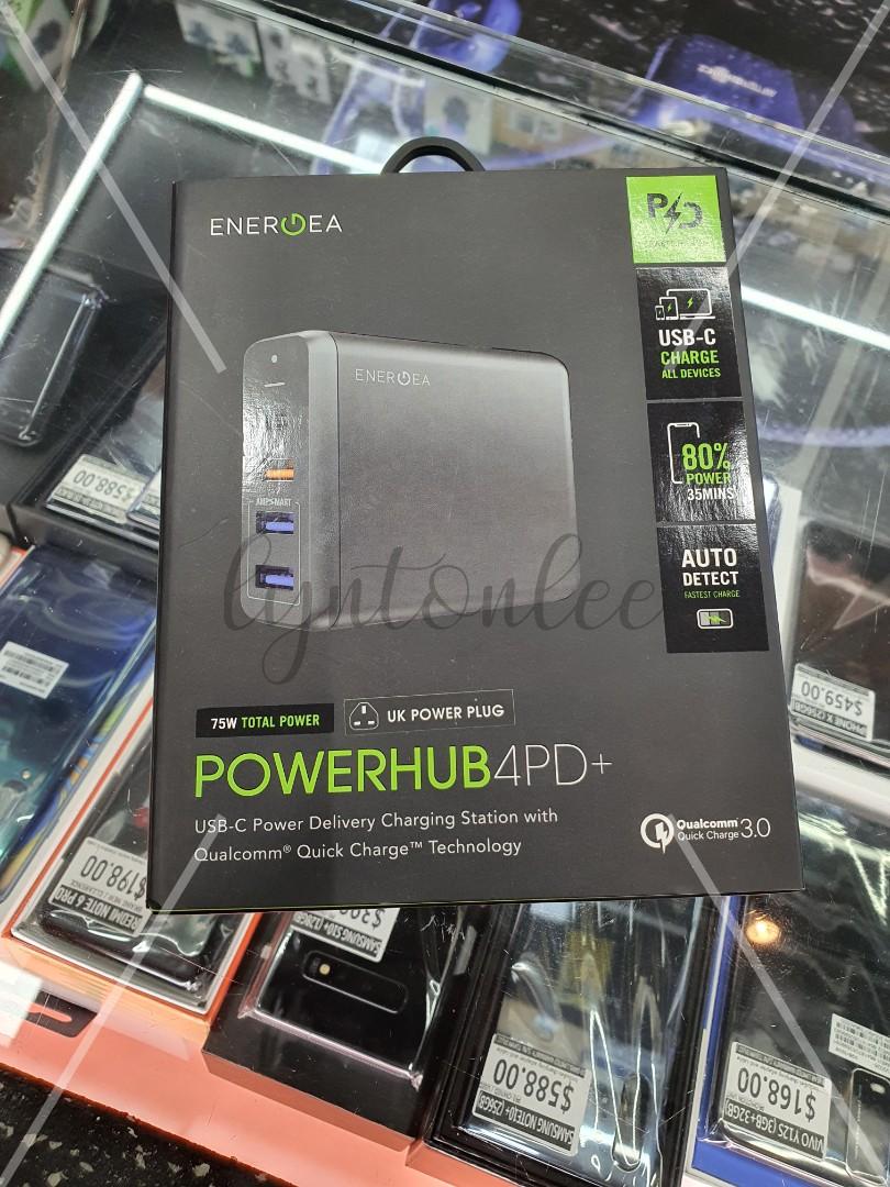 Energea Powerhub 4PD+, USC-C Power Delivery Charging Station with ...