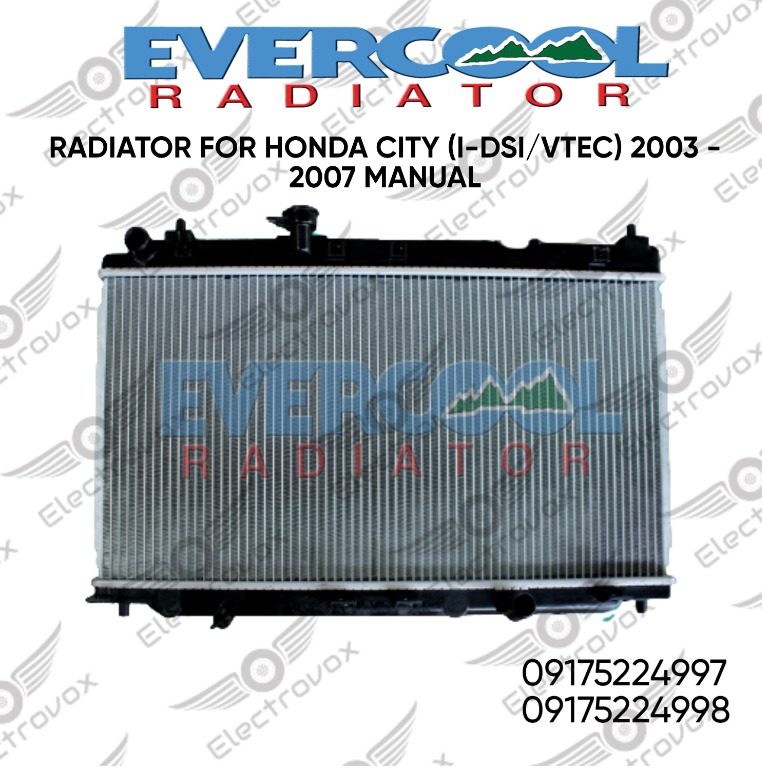 Evercool Radiator for Honda City (i-dsi/vtec) 2003-2007 Manual, Car ...