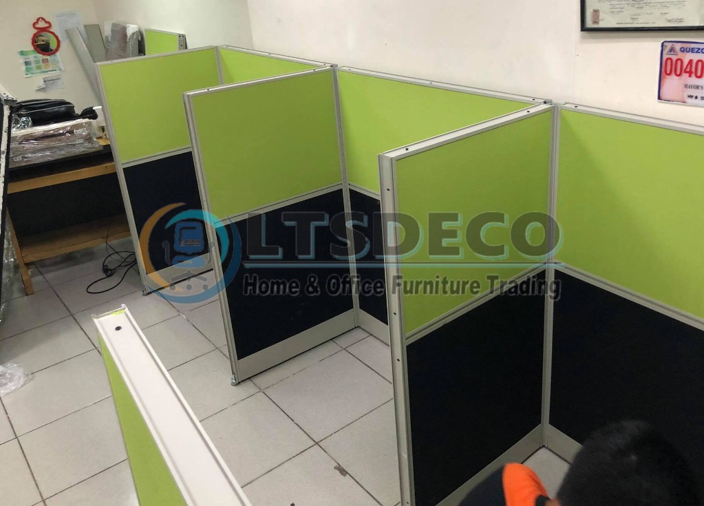 FULL FABRIC WORKSTATION WALL PANEL OFFICE PARTITION, Furniture & Home ...