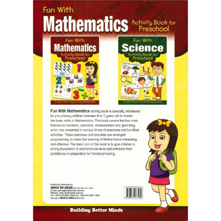Fun With Mathematics Activity Book for Preschool, Hobbies & Toys, Books ...