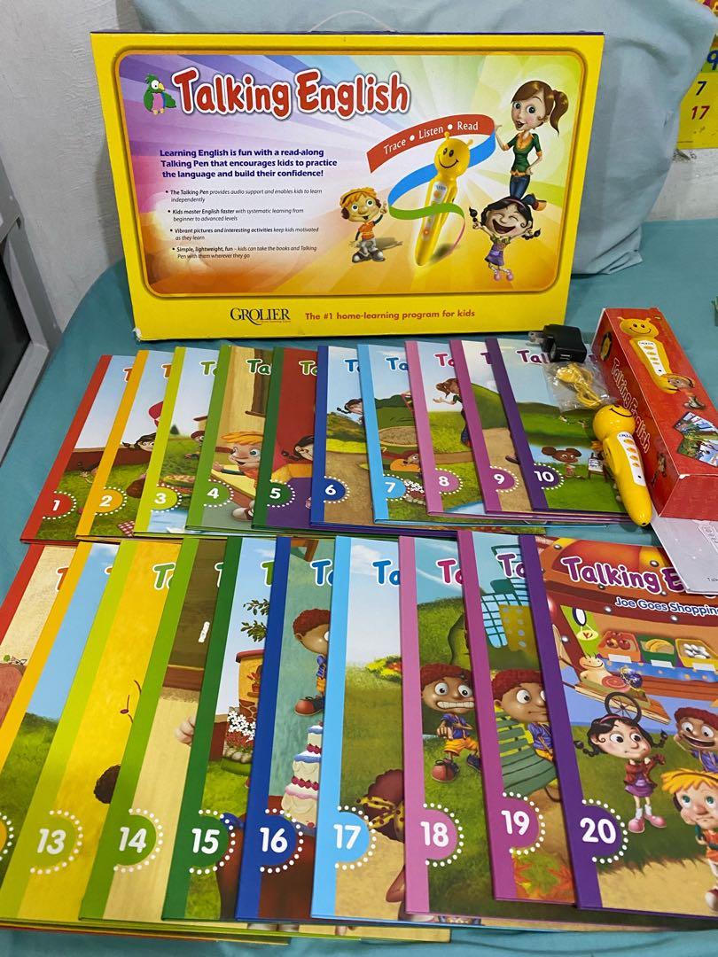 GROLIER Talking English Book Set, Hobbies & Toys, Books & Magazines ...